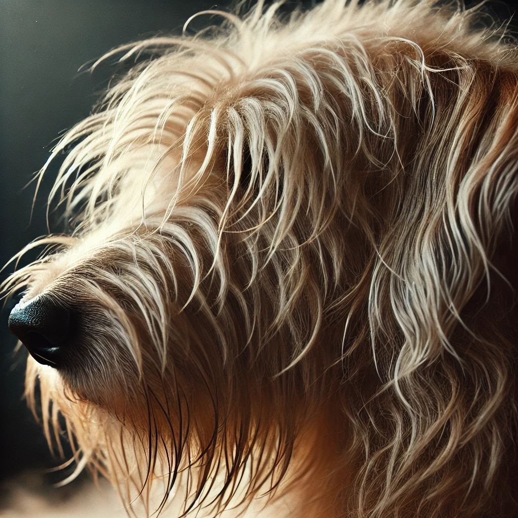 What are the typical colors of the Irish Wolfhound coat?